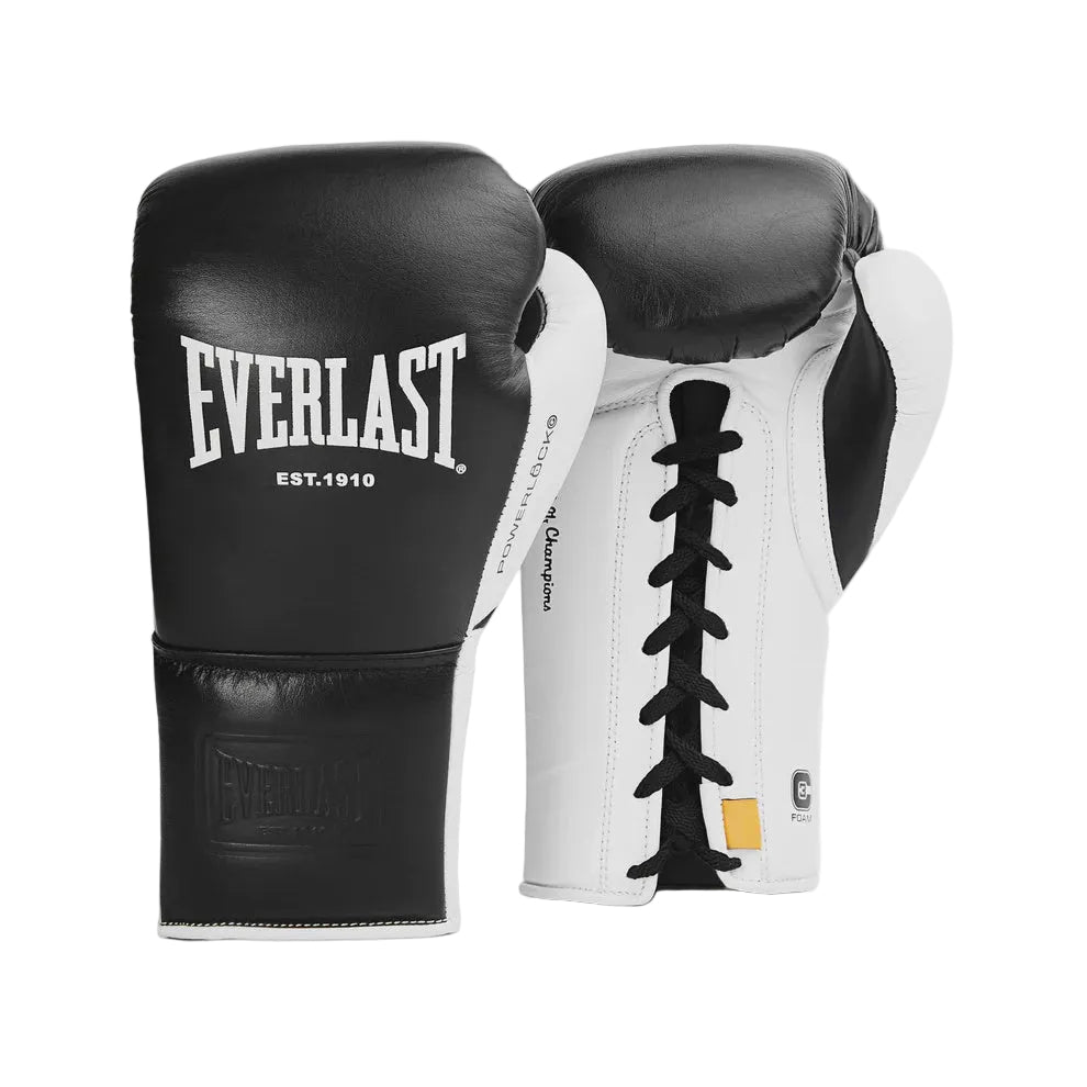 EVERLAST GLOVES LACE POWERLOCK OG PRO LEATHER BLACK – MSM FIGHT SHOP