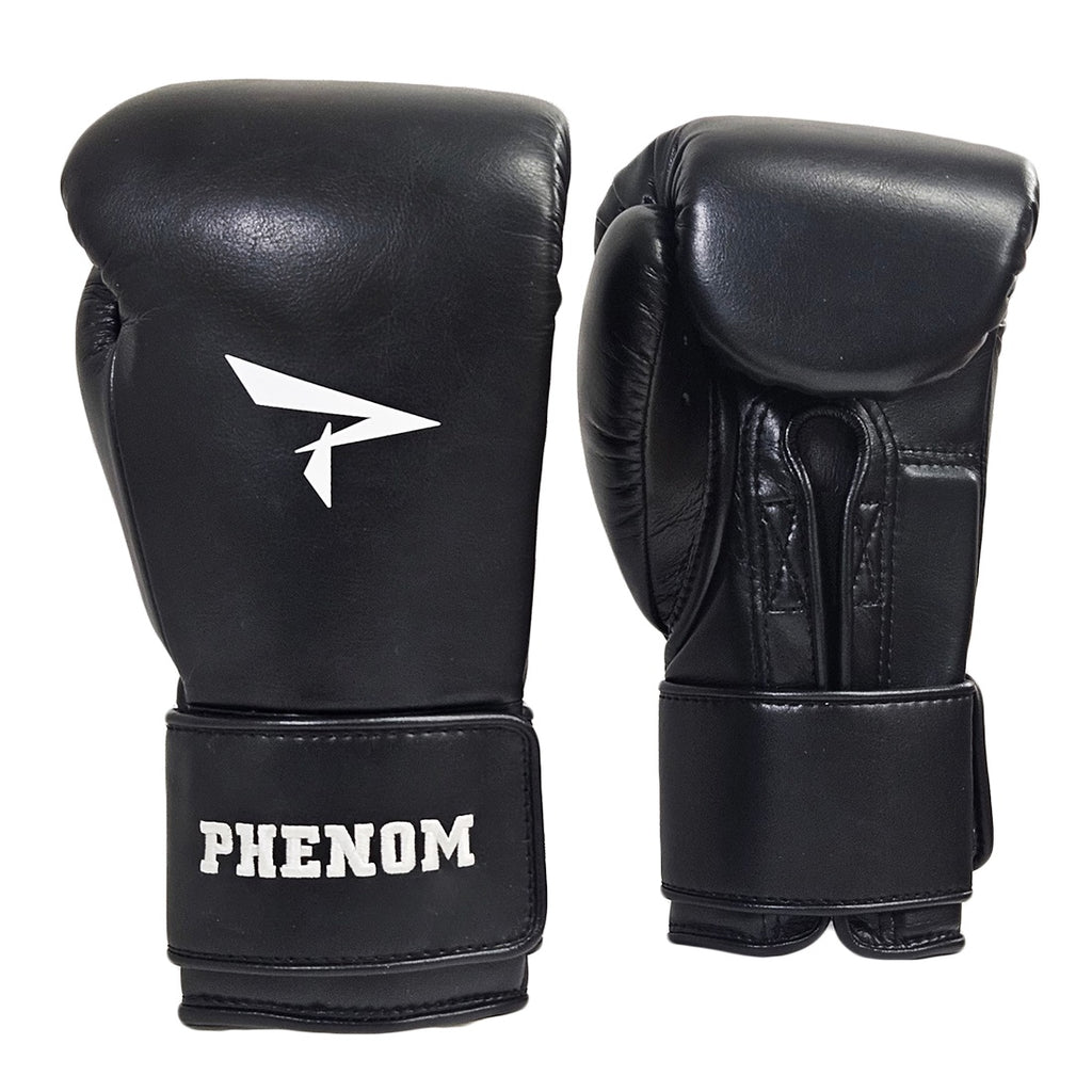 PHENOM BOXING GLOVES MICRO FIBER HOOK & LOOP MSG205S BLACK – MSM FIGHT SHOP