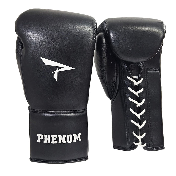 PHENOM BOXING GLOVES MICRO FIBER LACE MSG205 BLACK – MSM FIGHT SHOP