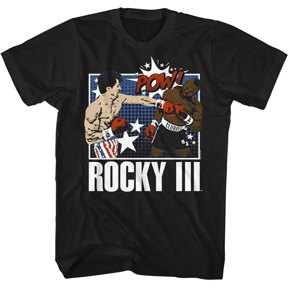 ROCKY SHIRT VS CLUBBER COMIC BLACK $26.99 – MSM FIGHT SHOP