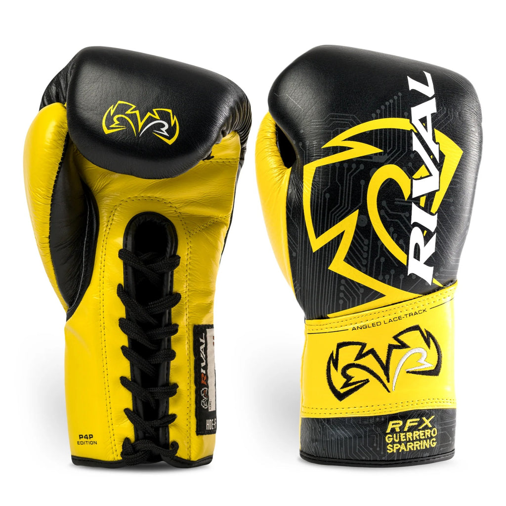 RIVAL GLOVES LIMITED EDITION P4P LACE SPARRING BLACK YELLOW – MSM FIGHT ...