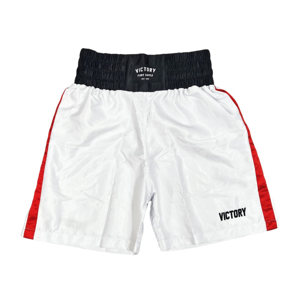 VICTORY BOXING SHORTS VICE SERIES WHITE/RED/BLACK – MSM FIGHT SHOP