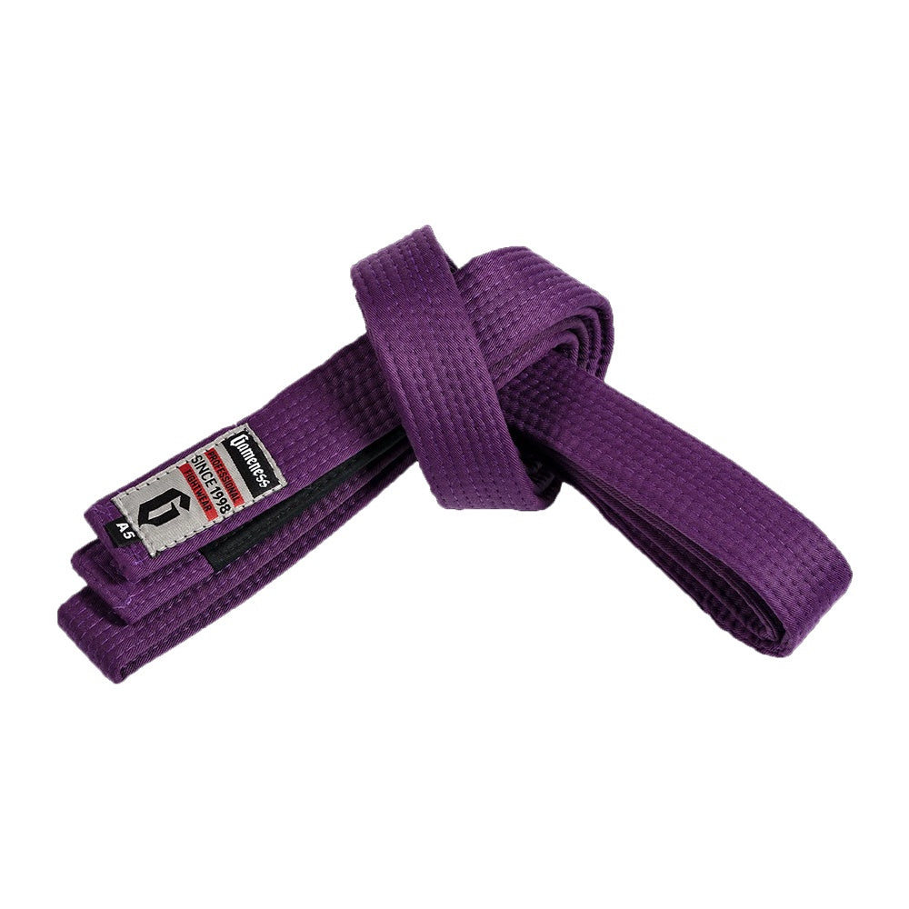 GAMENESS BELT BJJ RANK - PURPLE – MSM FIGHT SHOP