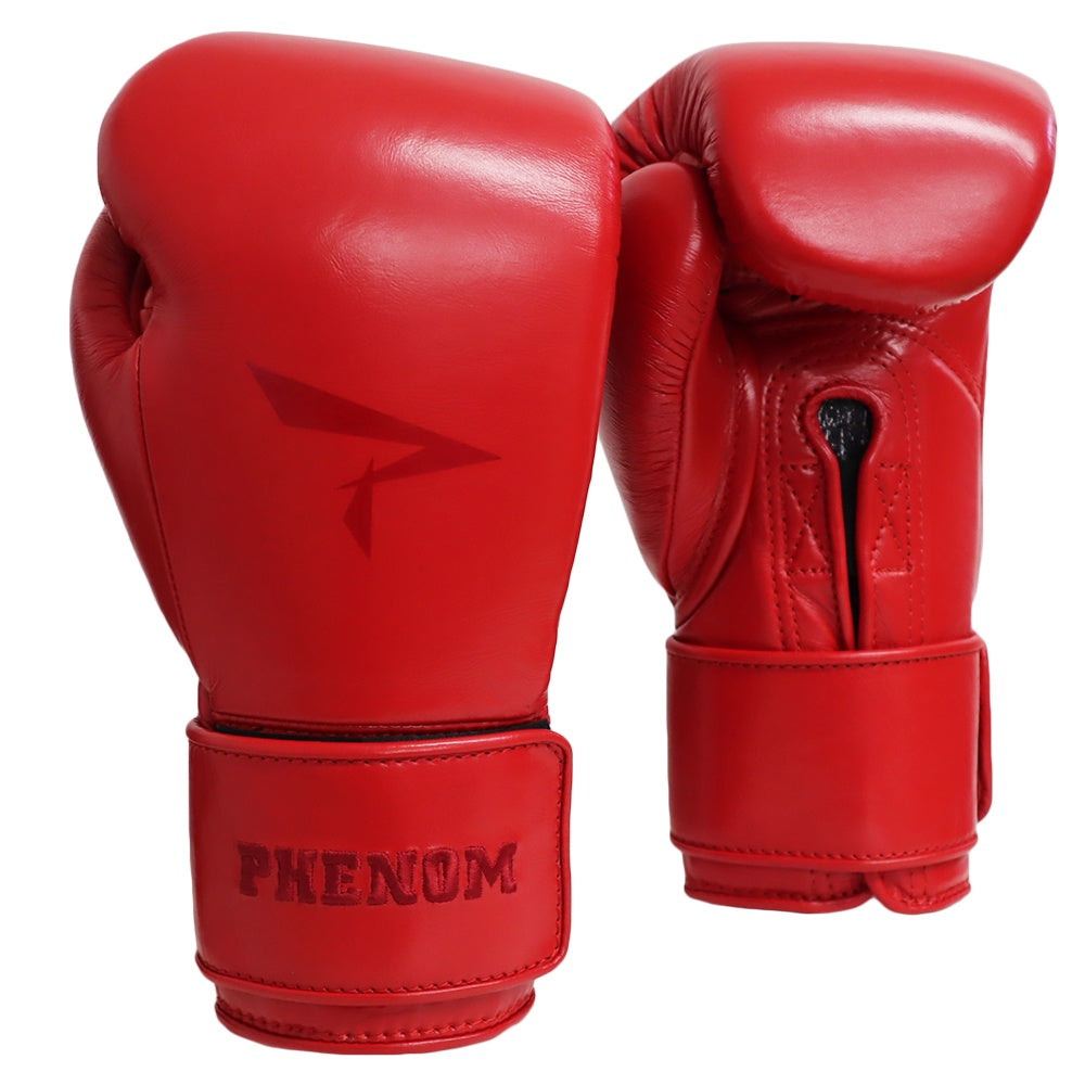 PHENOM BOXING GLOVES ELITE SG210S HOOK AND LOOP LEATHER RED – MSM FIGHT ...