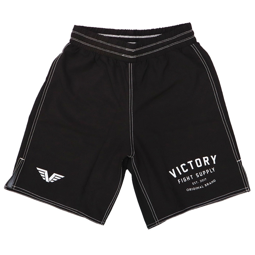 VICTORY SHORTS MMA FIGHT SUPPLY V2 BLACK/WHITE – MSM FIGHT SHOP