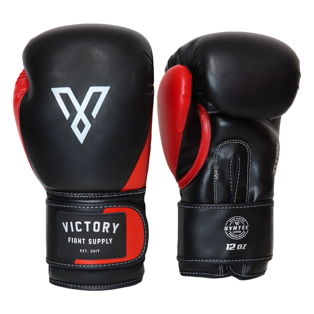 VICTORY GLOVES TITAN V2 SYNTEC BLACK/RED – MSM FIGHT SHOP