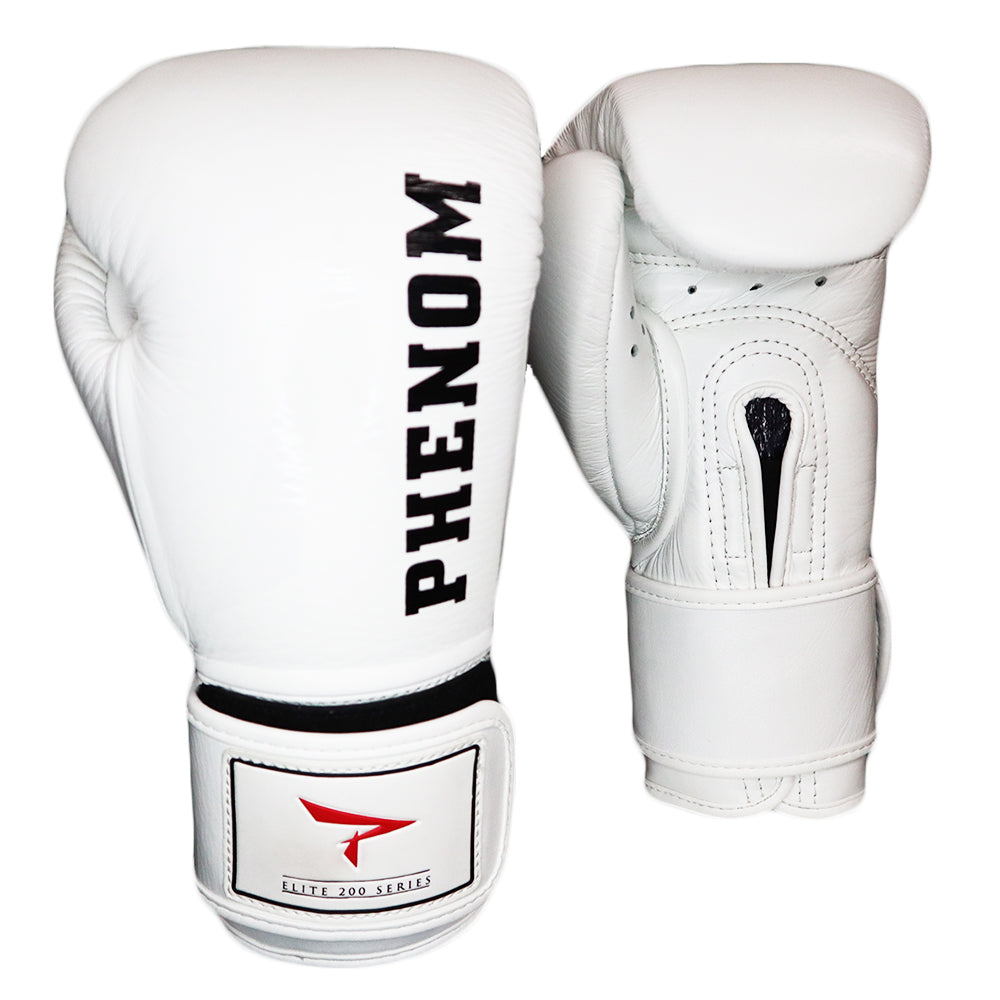 PHENOM BOXING GLOVES ELITE BAG XDT-200 HOOK AND LOOP WHITE – MSM FIGHT SHOP