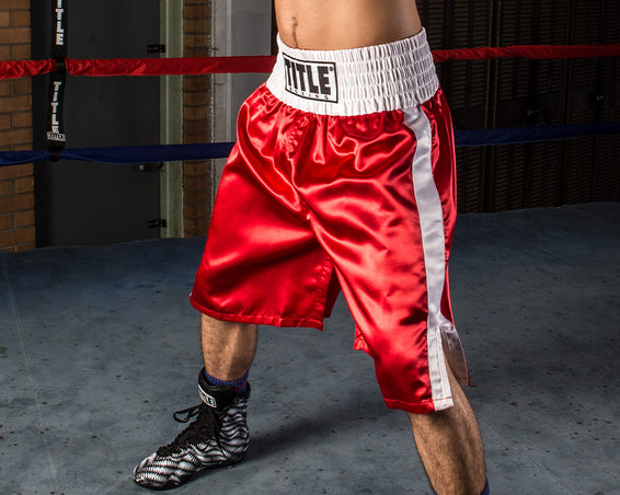 TITLE BOXING SHORTS EDGE 2.0 RED/WHITE – MSM FIGHT SHOP